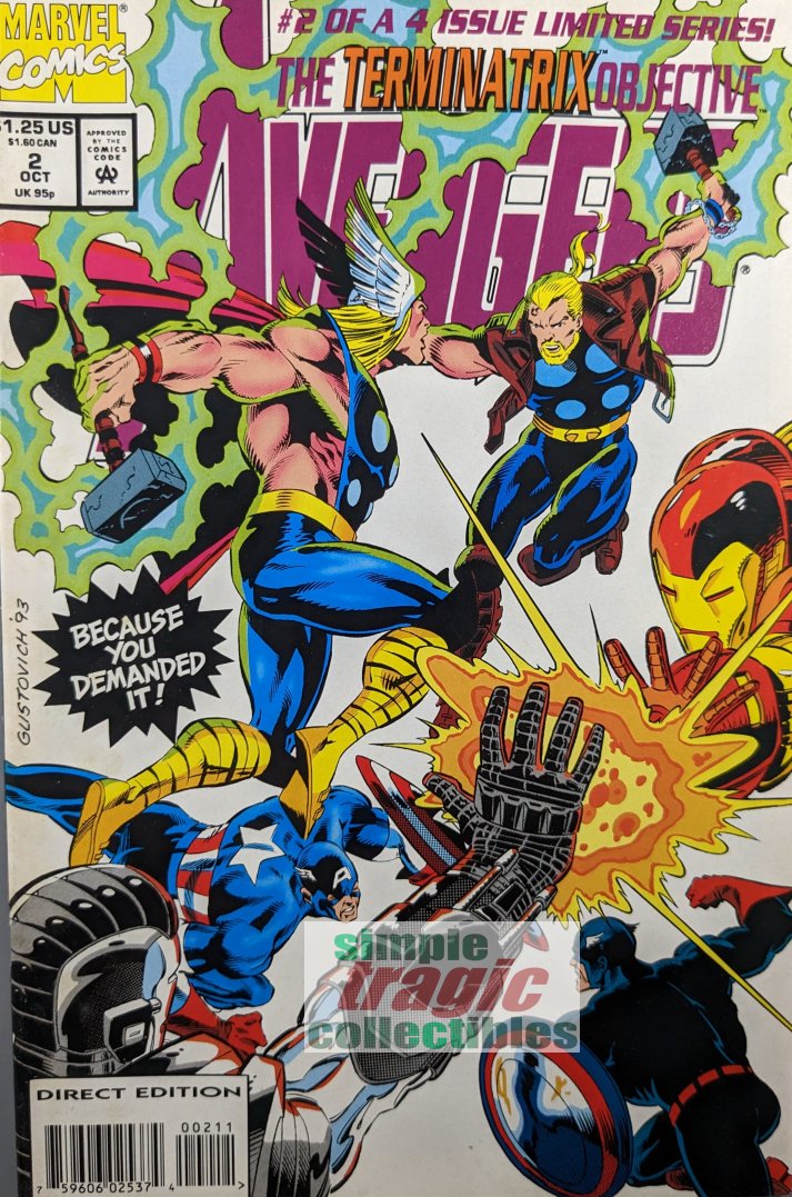 Avengers: The Terminatrix Objective (1993) #2 (of 4) – Simple Tragic ...