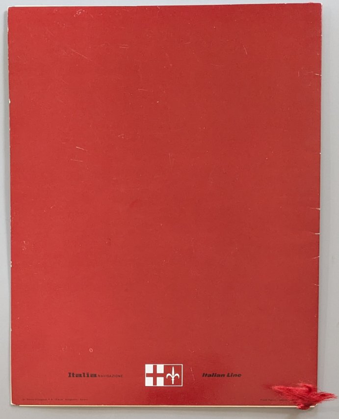 Italian Line "Leonardo Da Vinci" Cruise Menu (1972) – Simple Tragic ...