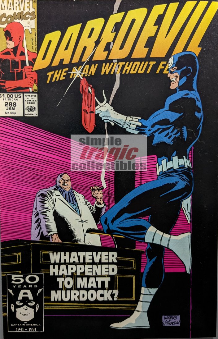Daredevil (1964) #288 – Simple Tragic Collectibles