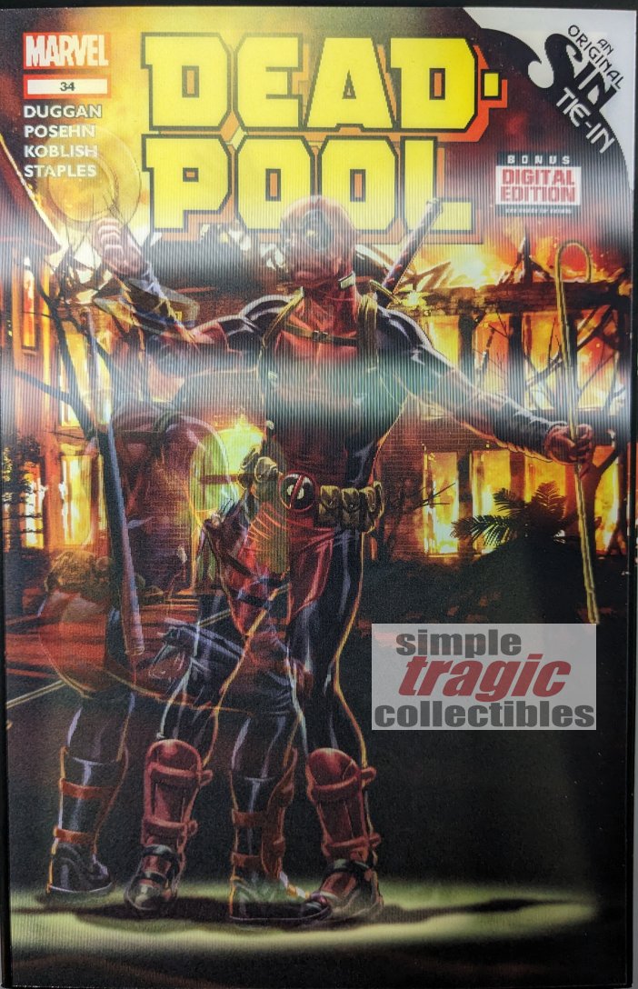 Deadpool (2013) #34 (Lenticular Variant) – Simple Tragic Collectibles