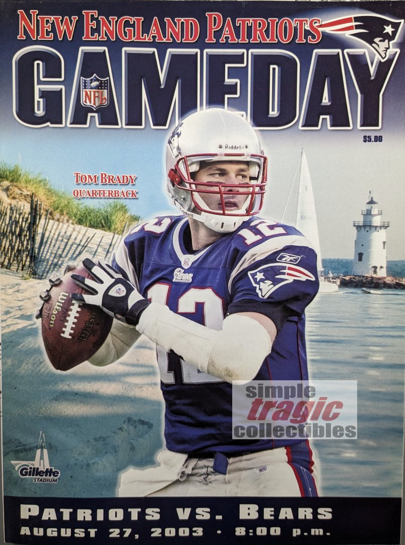 New England Patriots Gameday (1970) Vol 34, #2 (August 27, 2003 ...