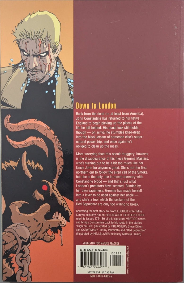 John Constantine, Hellblazer: Red Sepulchre (2005) TPB – Simple Tragic ...