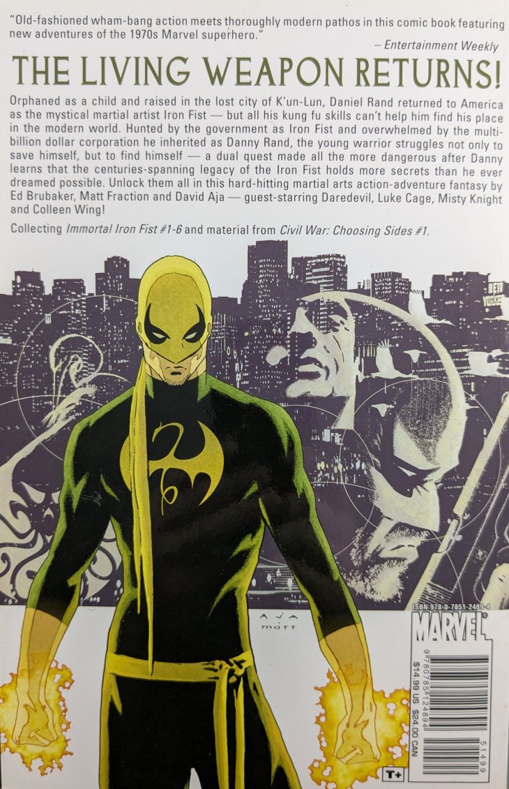 Immortal Iron First TPB (2007) Vol 1: The Last Iron Fist Story – Simple ...