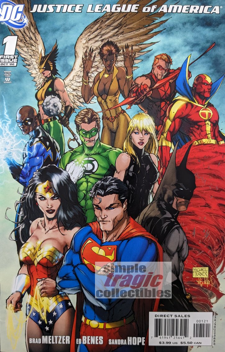 Justice League of America (2006) #1 (Variant Turner) – Simple Tragic ...