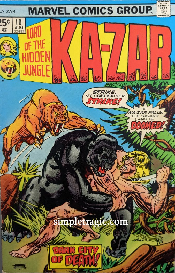 Ka-Zar (1974) #10 – Simple Tragic Collectibles