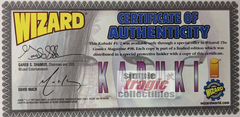 Kabuki (1997) #1/2 (Wizard Exclusive) – Simple Tragic Collectibles