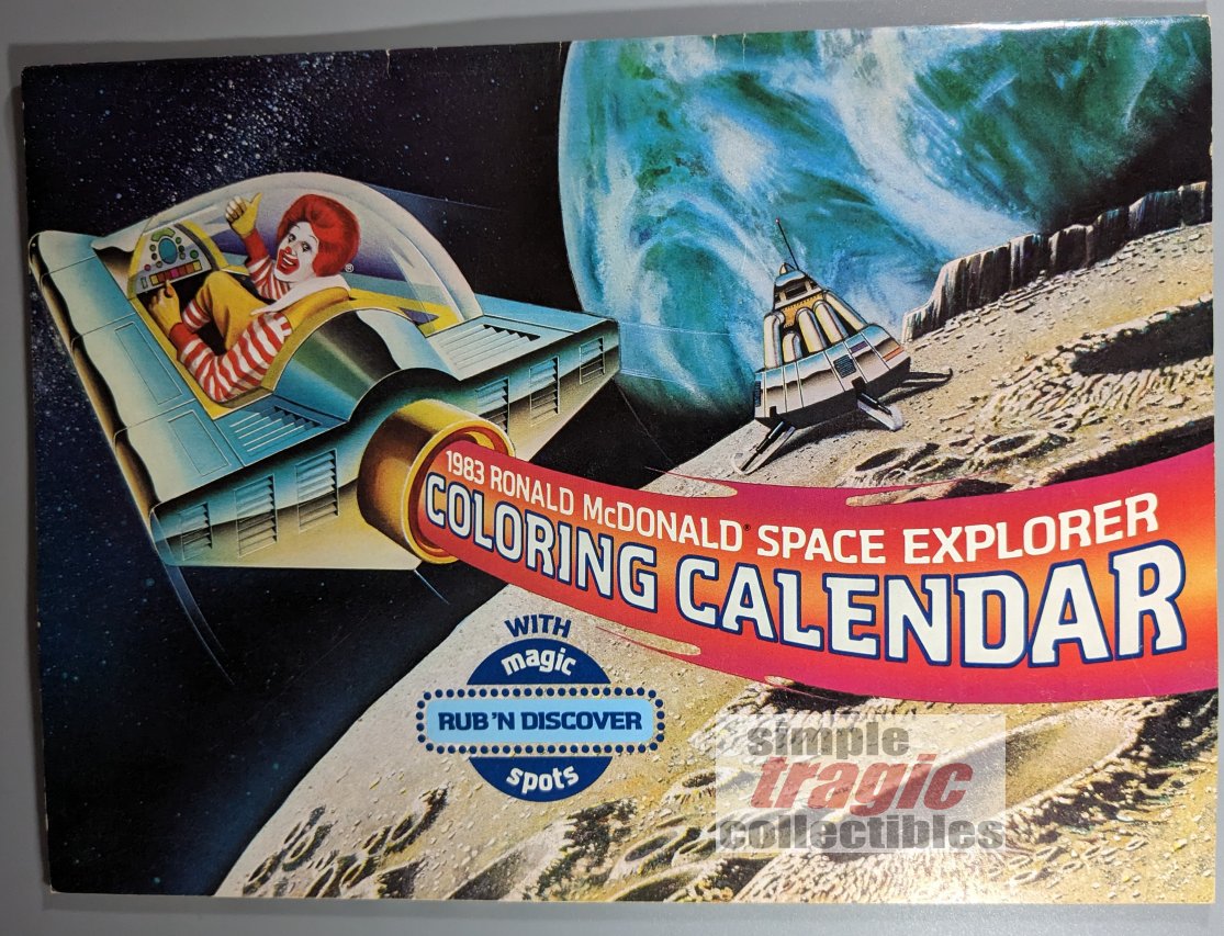 McDonald's 1983 Coloring Calendar – Simple Tragic Collectibles
