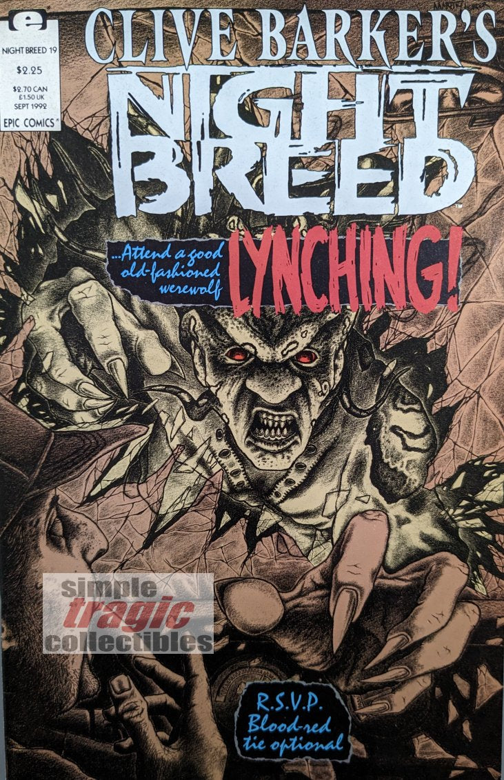 Clive Barker's Night Breed (1990) #19 – Simple Tragic Collectibles