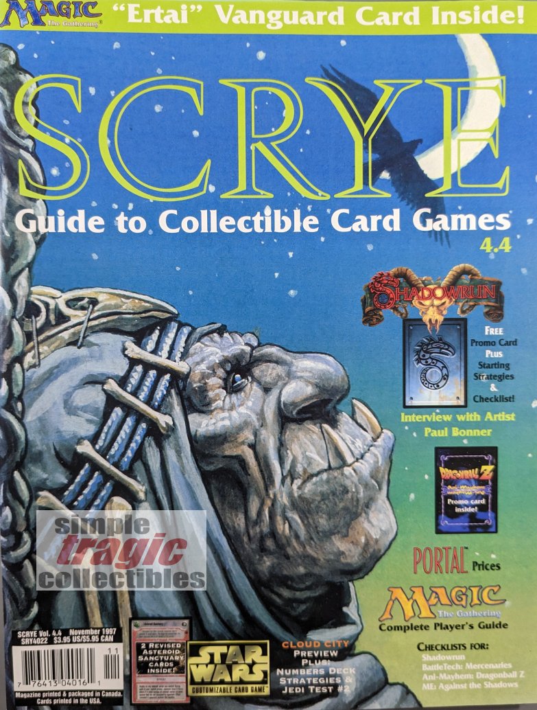 SCRYE Magazine (November, 1997) (Unbagged) – Simple Tragic Collectibles
