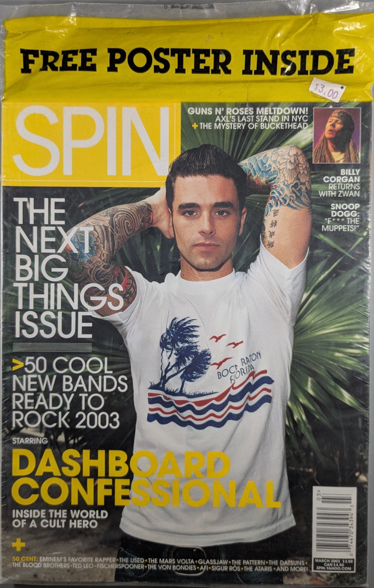 Spin Magazine (March, 2003) SEALED – Simple Tragic Collectibles