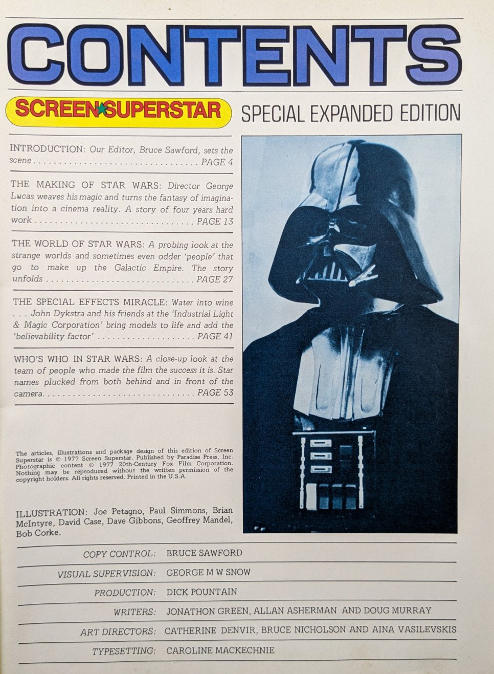 Screen Superstar: Star Wars - Special Expanded Edition (1977) Magazine ...