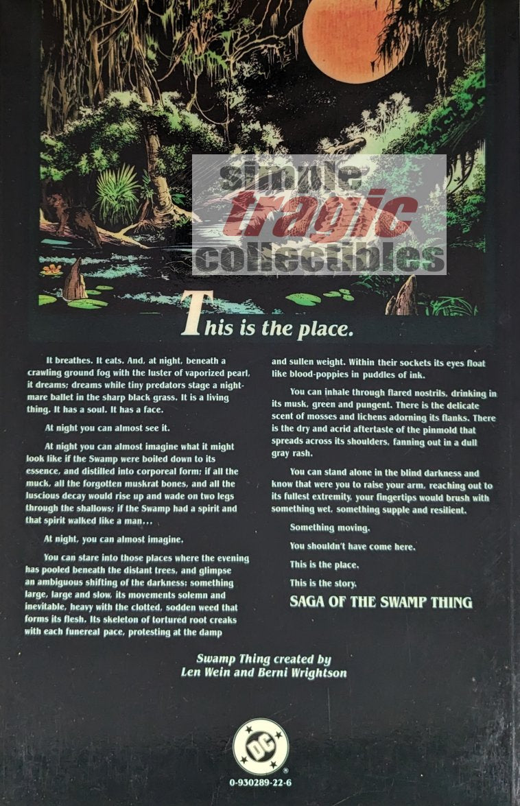 Saga Of The Swamp Thing (1987) TPB – Simple Tragic Collectibles