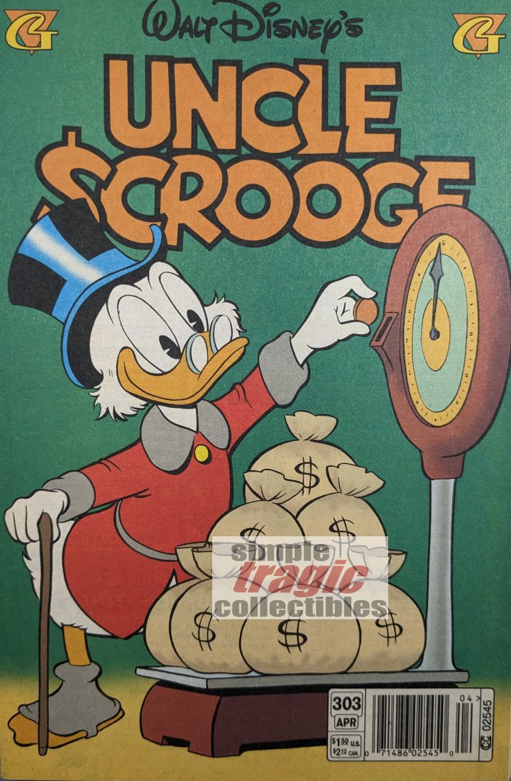 Walt Disney Uncle Scrooge (1954) #303 – Simple Tragic Collectibles