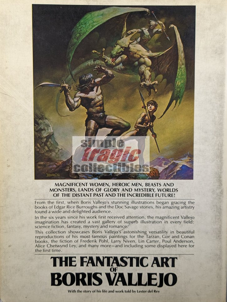 Fantastic Art Of Boris Vallejo, The (1978) Oversized Paperback – Simple ...