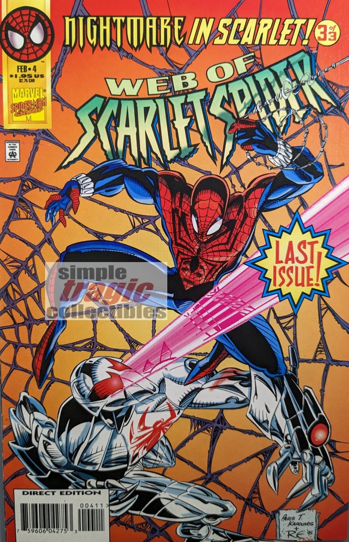 Web Of Scarlet Spider (1995) #4 (of 4) – Simple Tragic Collectibles