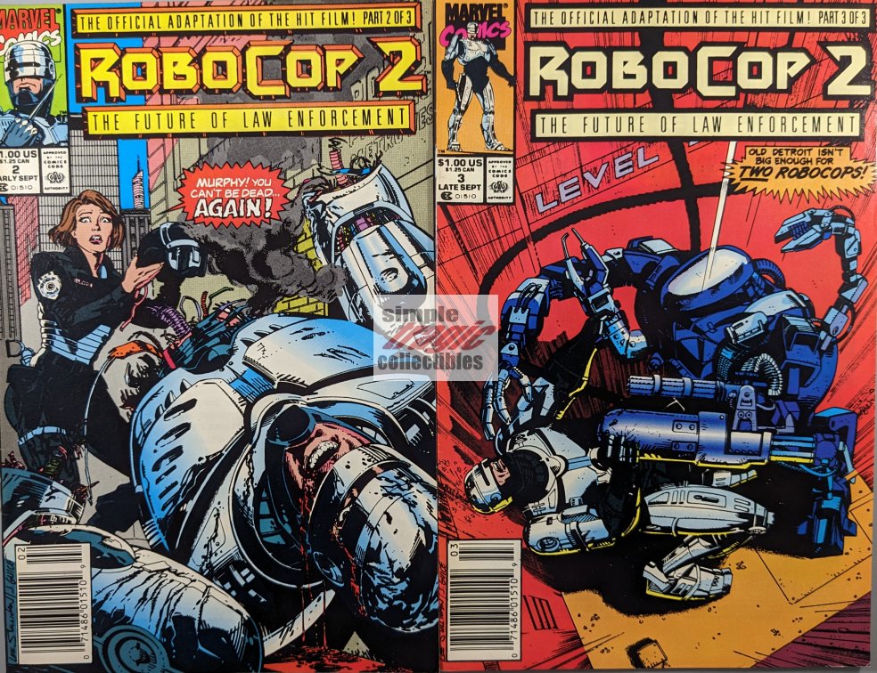 Robocop 2 (1990) #1-3 Complete Set – Simple Tragic Collectibles