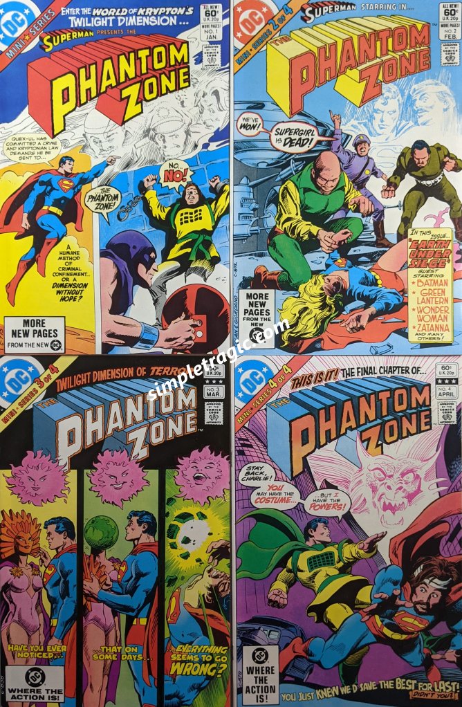 Phantom Zone, The (1982) #1-4 Complete Set – Simple Tragic Collectibles