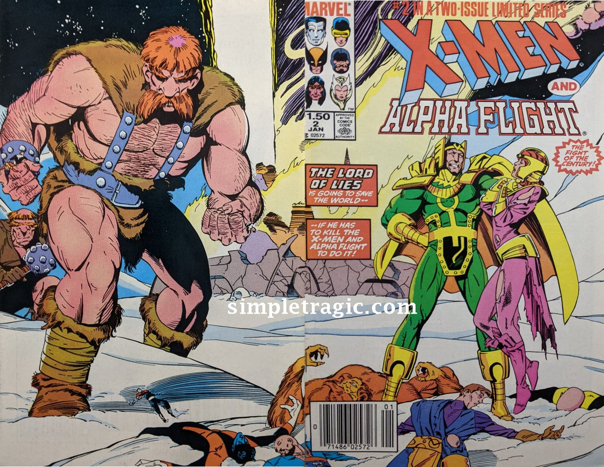 X-Men/Alpha Flight (1985) #1-2 Complete Set – Simple Tragic Collectibles